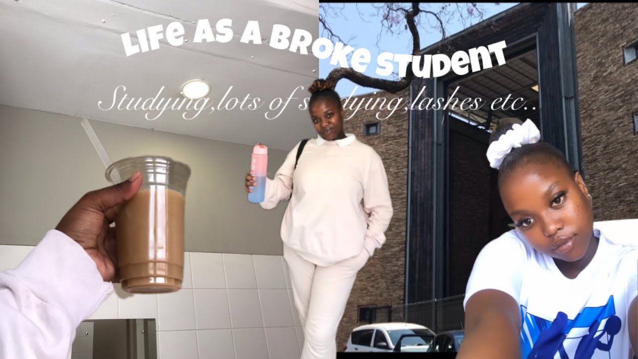 LIFE AS A BROKE STUDENT : studying 📚💗🌸 lots of studying, lashes etc.. # ...