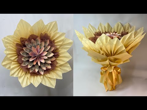 DIY | Cara Membuat Buket Uang Bulat Bentuk Bunga | How To Make Round Money Bouquet