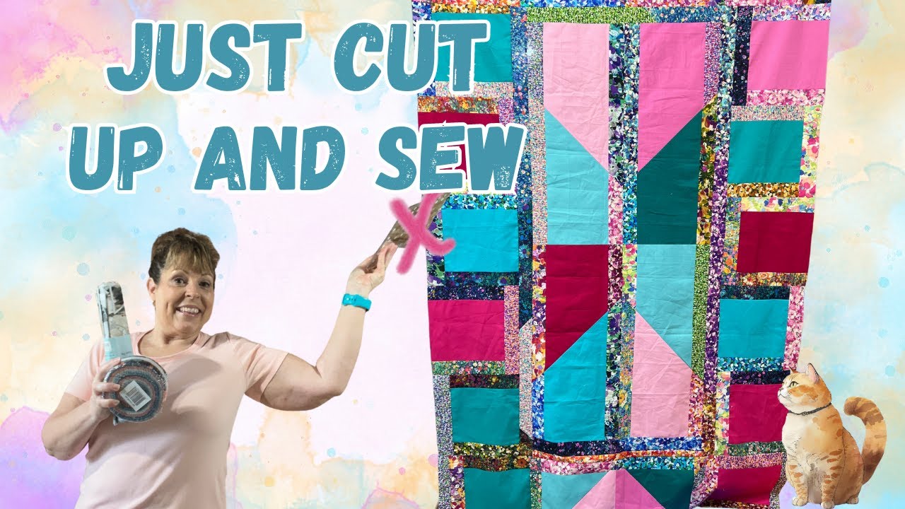 Unleash Your Creativity with a No Measure Jelly Roll Jumble Quilt - YouTube