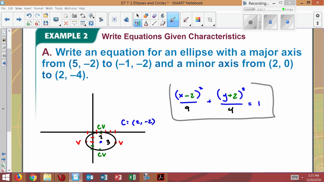 7-2 Example 2 Write Equations Given Characteristics - YouTube