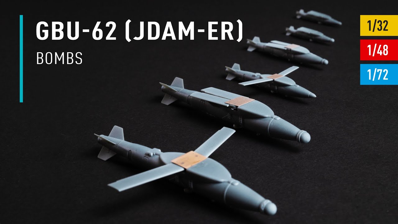 Compare of GBU-62 (JDAM-ER) Bombs by ResKit in Multiple Scales - YouTube