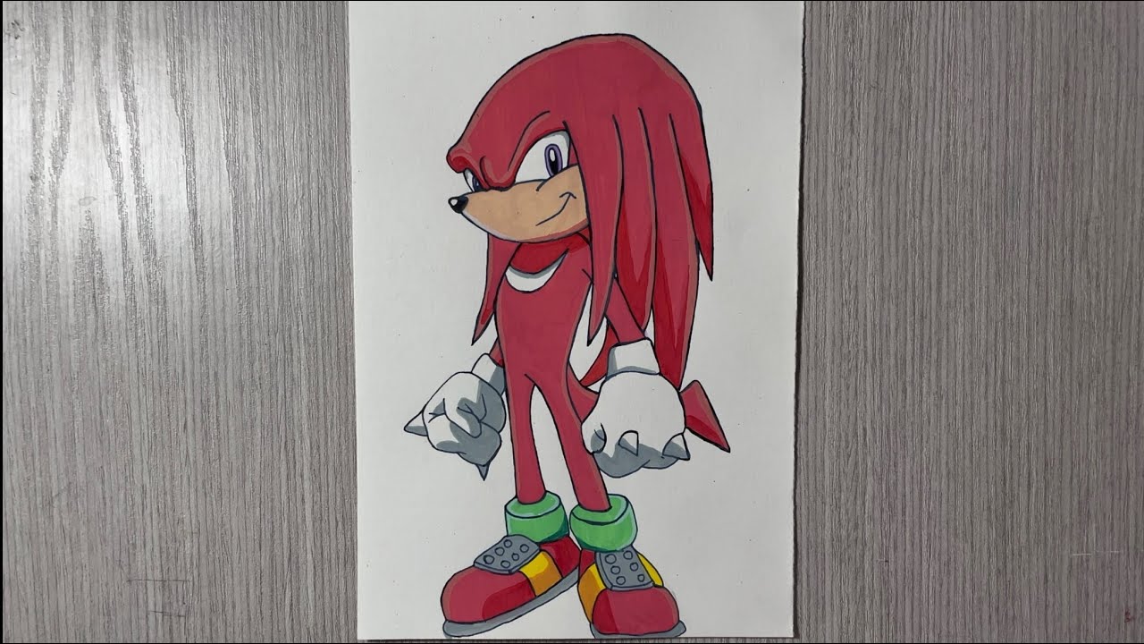 How to draw to draw knuckles step-by-step / easy tutorial - YouTube