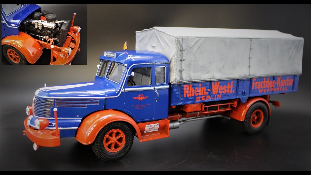 Krupp Titan SWL 80 Flatbed Truck 2 Stroke Diesel 1/24 Scale Model Kit ...