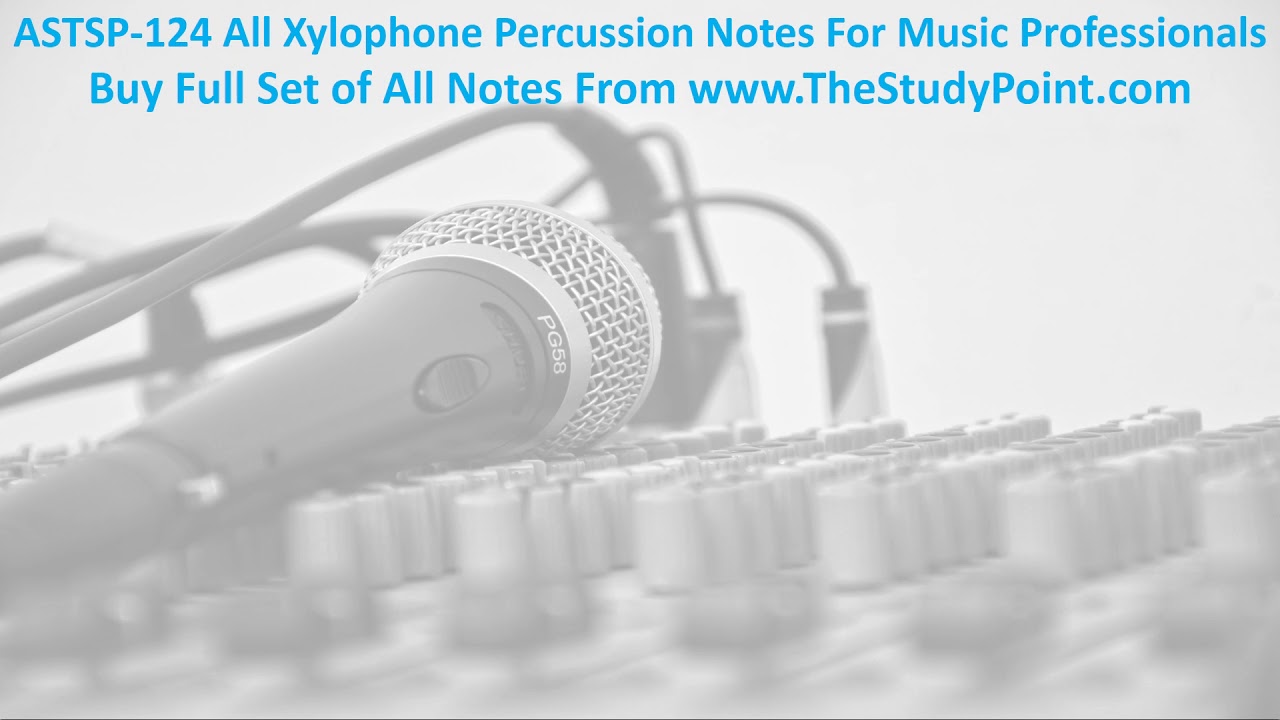 ASTSP124 All Xylophone Percussion Notes For Music Professionals - YouTube