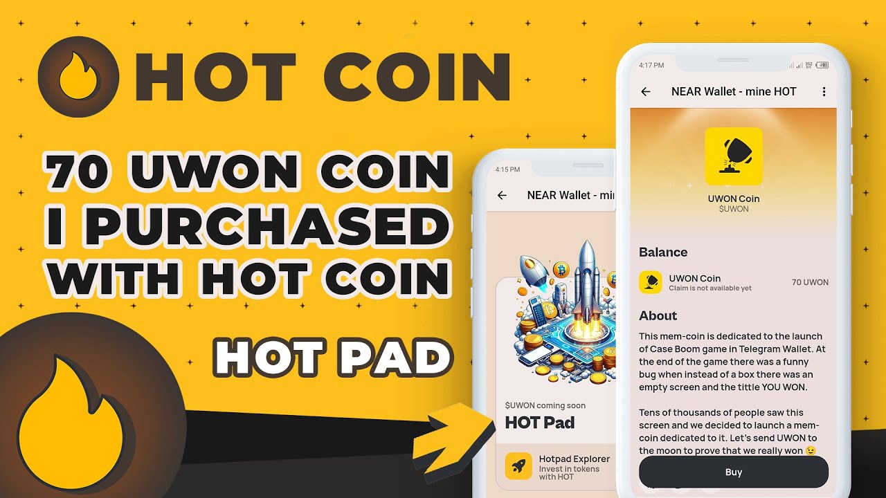 Hot Coin: 70 UWON Coin Purchased with Hot Coin | Giveaway #NearWallet # ...
