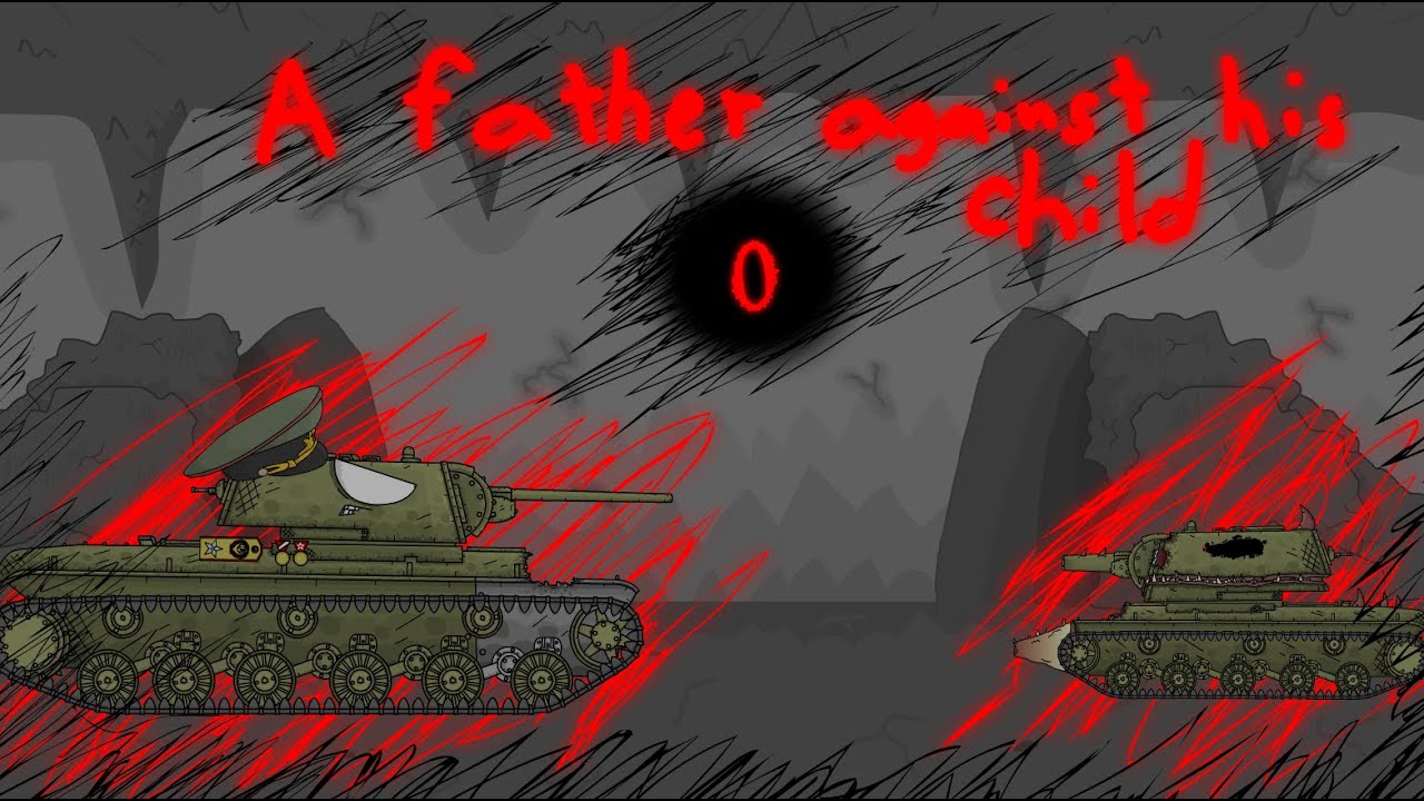 A father against his "child" - (parasite's story) - Cartoon about tanks ...