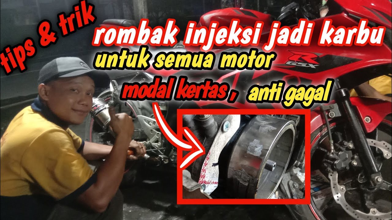 cara rombak injeksi jadi karburator untuk semua jenis motor #otomotif # ...