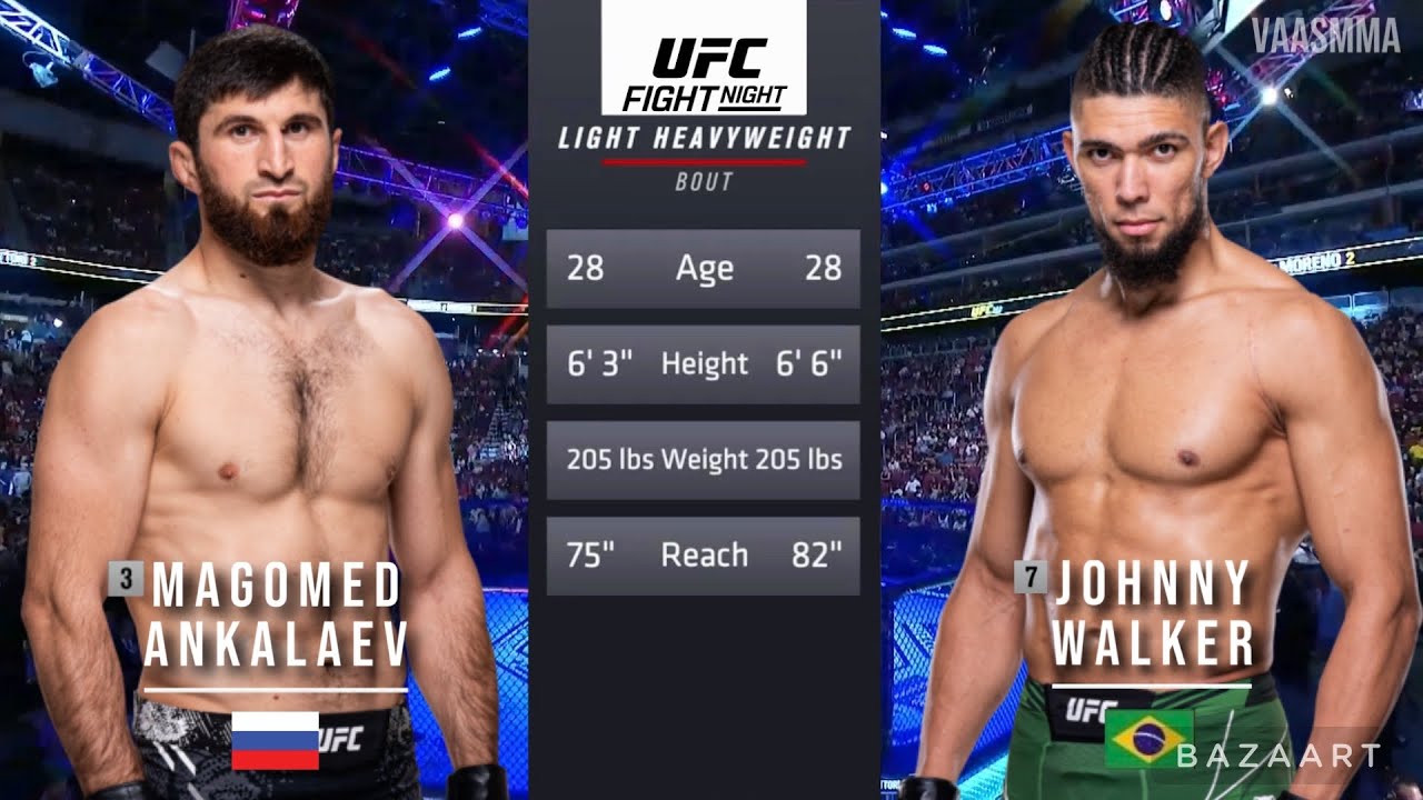 MAGOMED ANKALAEV VS JOHNNY WALKER 2 FULL FIGHT UFC VEGAS 84 - YouTube