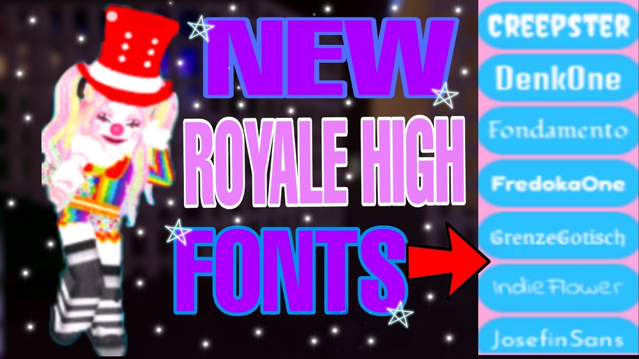😱 (BRAND NEW) ROYALE HIGH FONTS AND HALLOWEEN FONTS 😱 Vannies World ...
