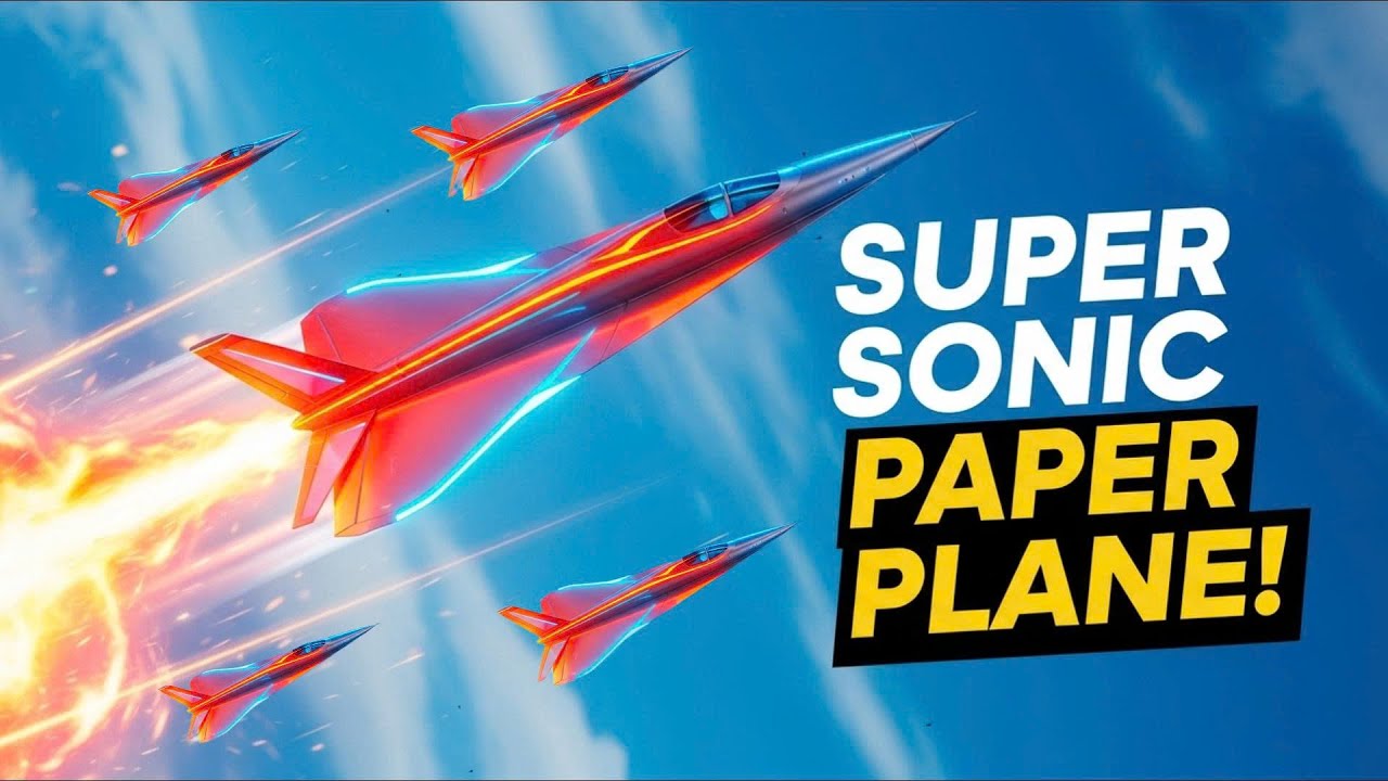 How to Make an EASY Paper Plane Sonic Super ROCKET - YouTube