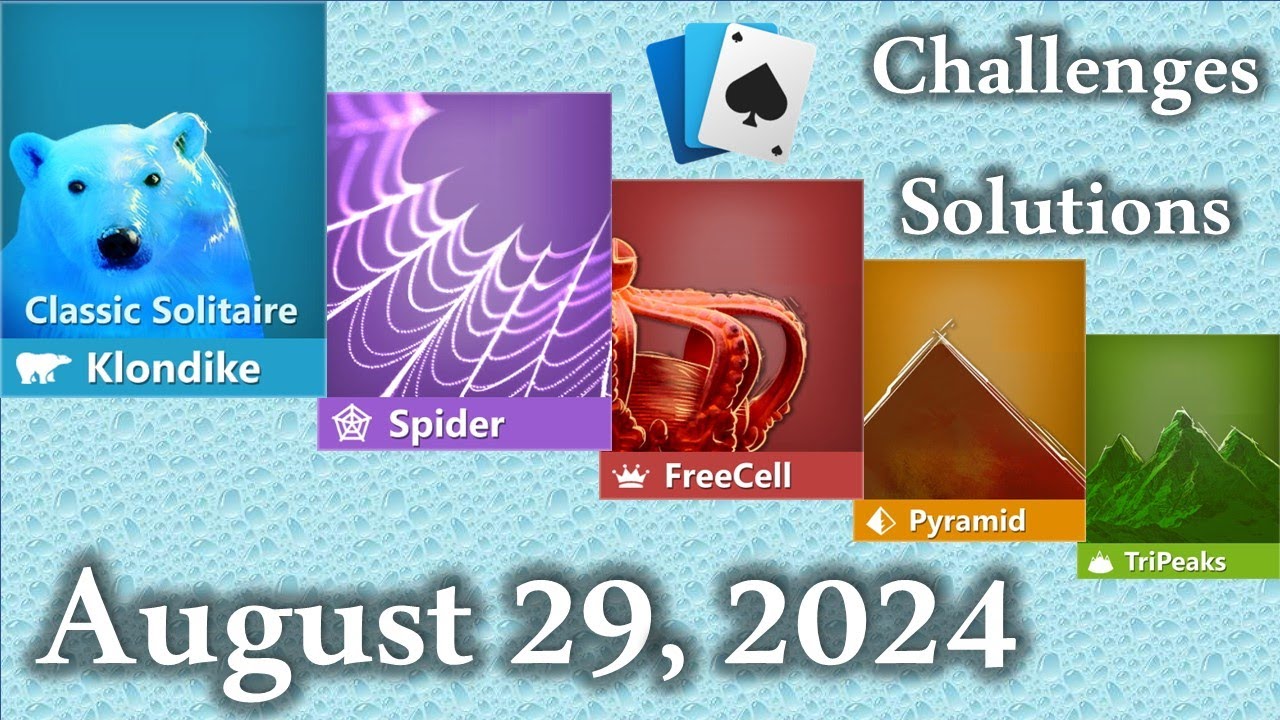 Microsoft Solitaire Collection: August 29, 2024 - YouTube