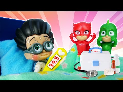 Pijamaskeliler ile çocuk videoları. Romeo hastalandığı için kötülük yapamıyor!