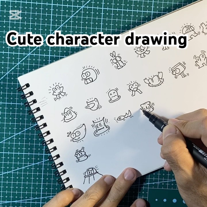 Cute character drawing for beginners - YouTube