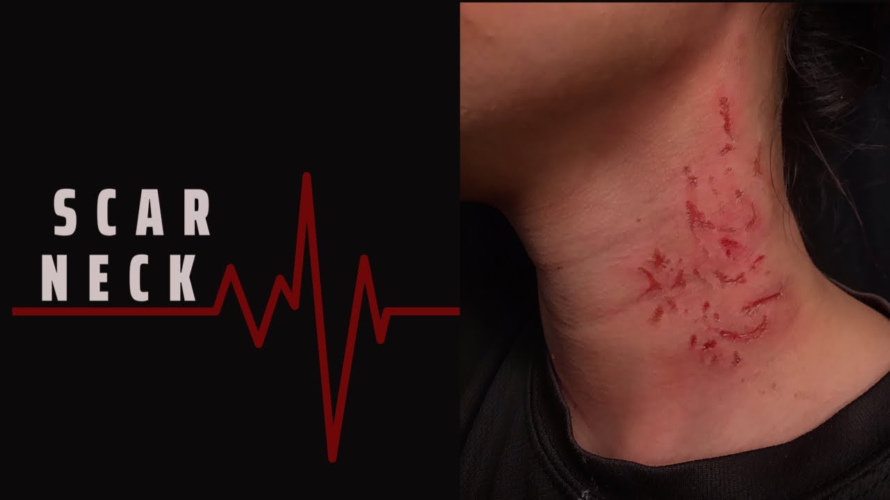 How to make Scar Neck ( easy sfx makeup) - YouTube