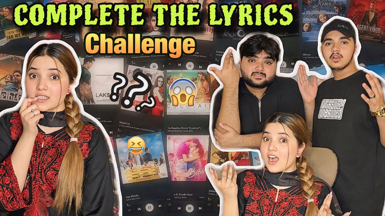 Complete The Lyrics Challenge 🤩🎶 | With Siblings 🥹 ️‍🔥 | @RabeecaKhan ...