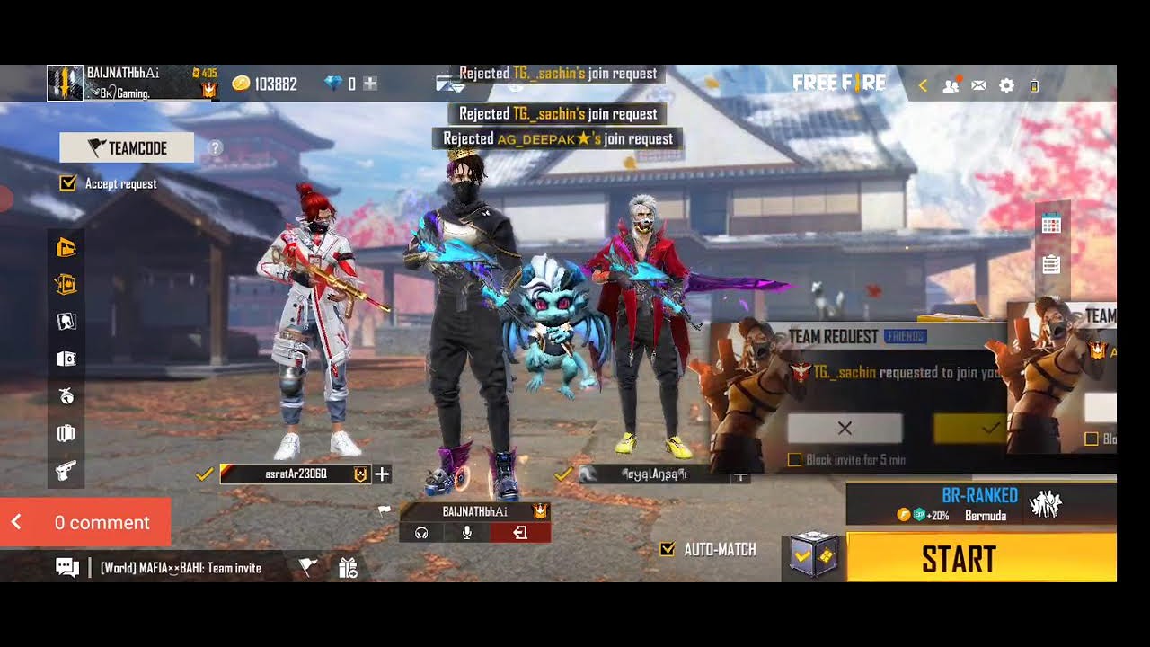 Free fire mobile live gameplay - YouTube