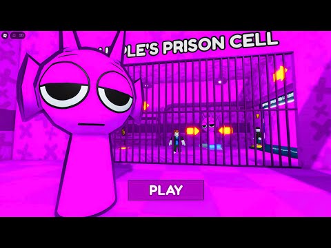 NeNe 4K Durple Sprunki's Prison Run Obby Roblox Walkthrough
