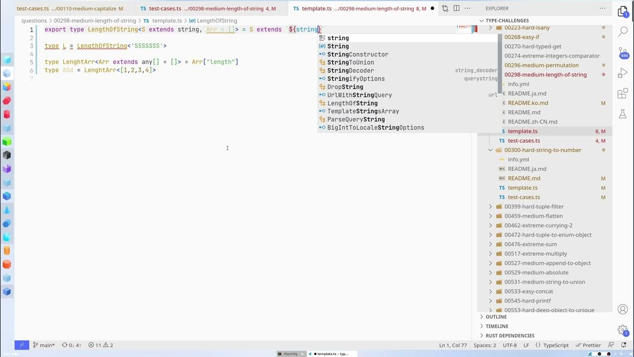 Type Challenges - Length of String | 00298-medium - YouTube