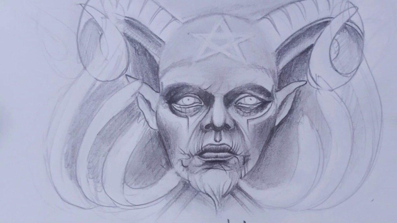 how to draw a demonster tattoo-tattoo drawing - YouTube
