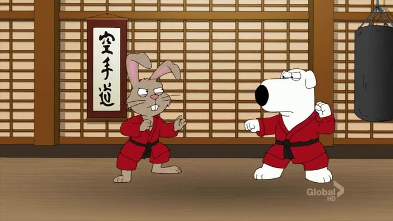 Family Guy - "Rabbit fight" reverse cutaway - YouTube