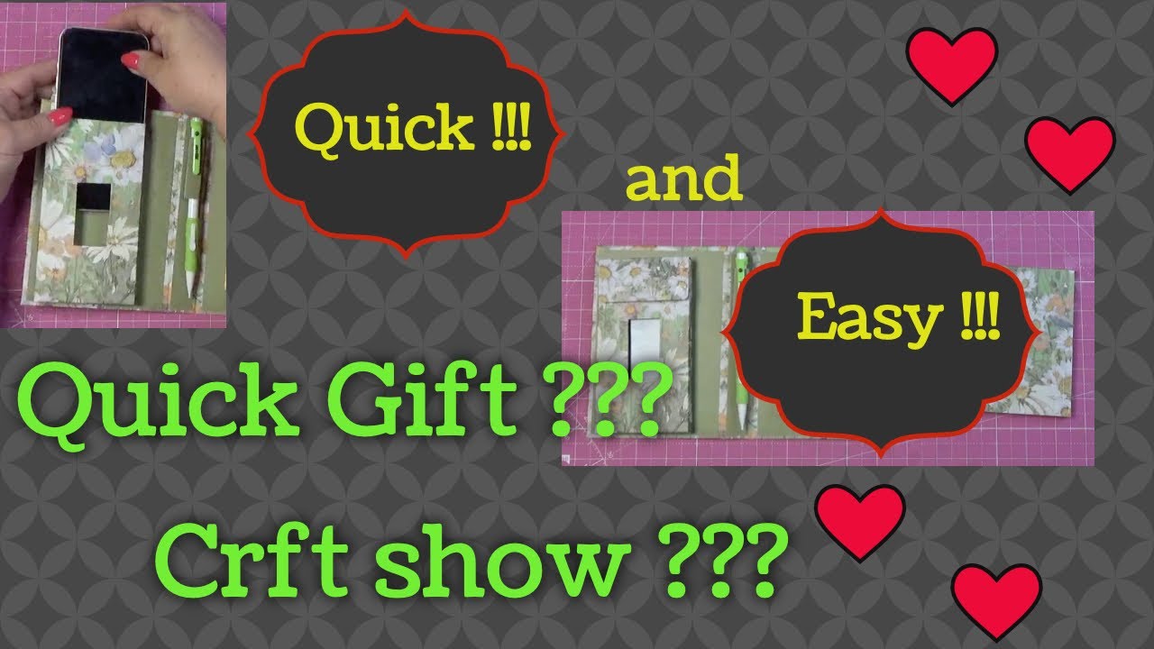 Quick and easy mini tablet DIY with space for cell phone. - YouTube