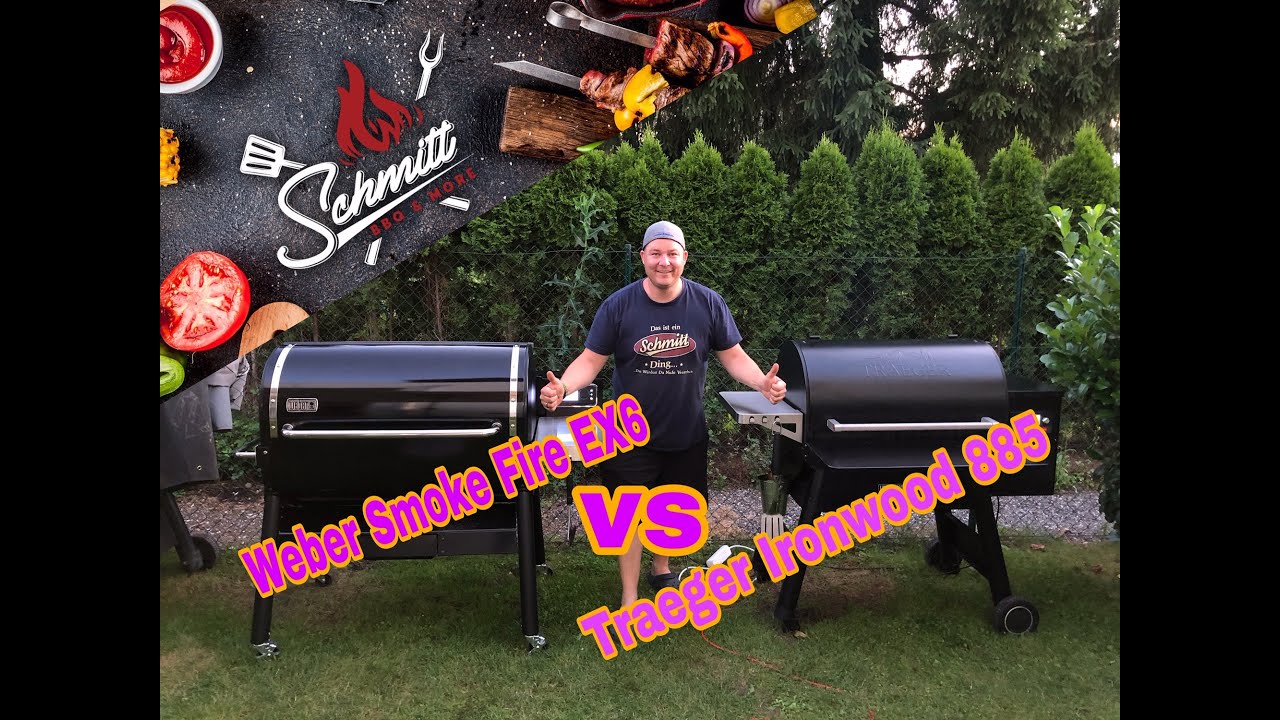 Weber Smoke Fire EX6 vs Traeger Ironwood 885 - YouTube