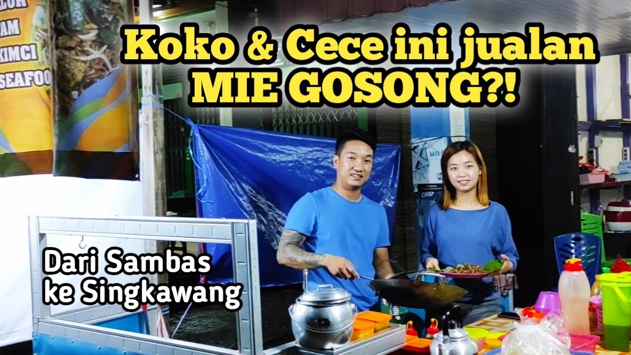 Mie Gosong Sambas. Mie yang dibuat sendiri oleh Koko ini dijual di Sak ...