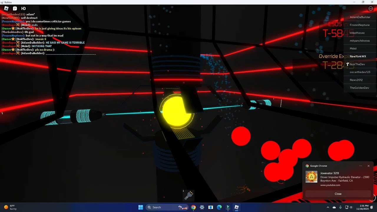Nok Computer Core - Self Destruct With Devs And Owner - YouTube