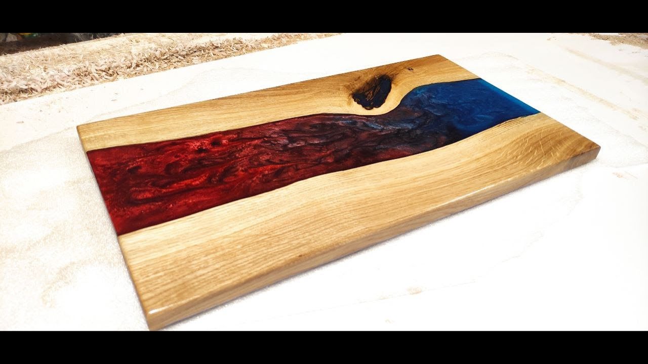 How to make a beautiful epoxy serving board | Part №2 Final - YouTube