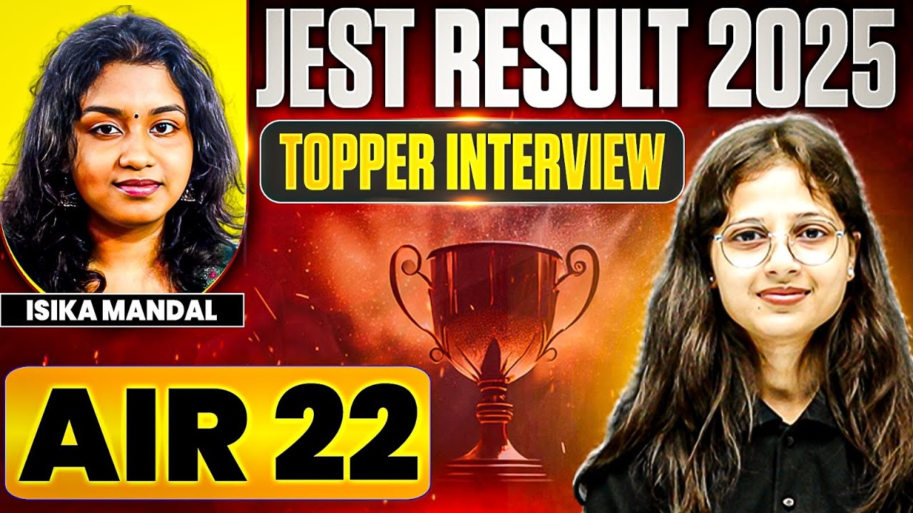 JEST 2025 Topper Interview | Congratulations Isika Mandal Cracked JEST ...