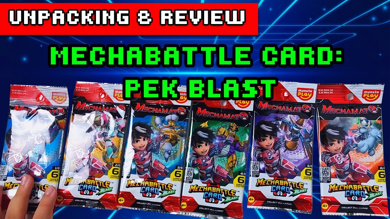 Unpacking & Review Mechabattle Card Pek Blast TERBARU! #mechamato # ...