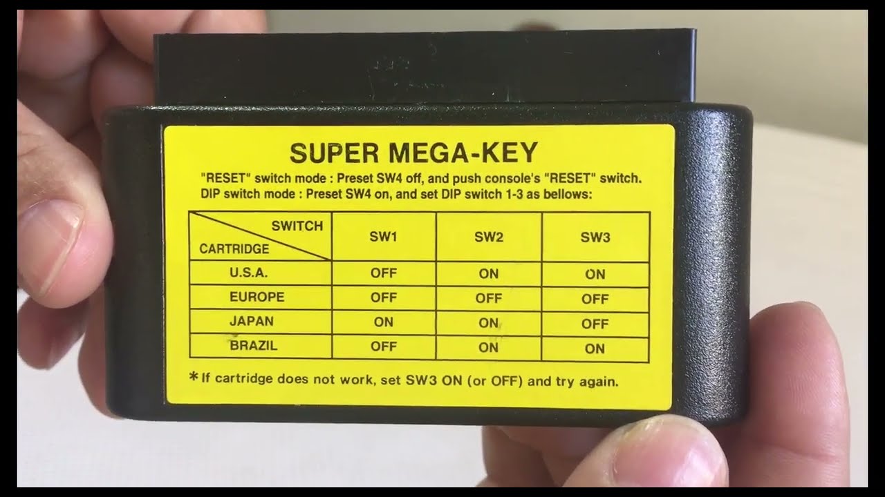 Unboxing super mega key mega drive - YouTube