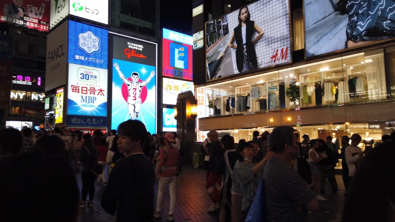 Osaka Japan - Dotonbori Street Night Walk • 4K - YouTube