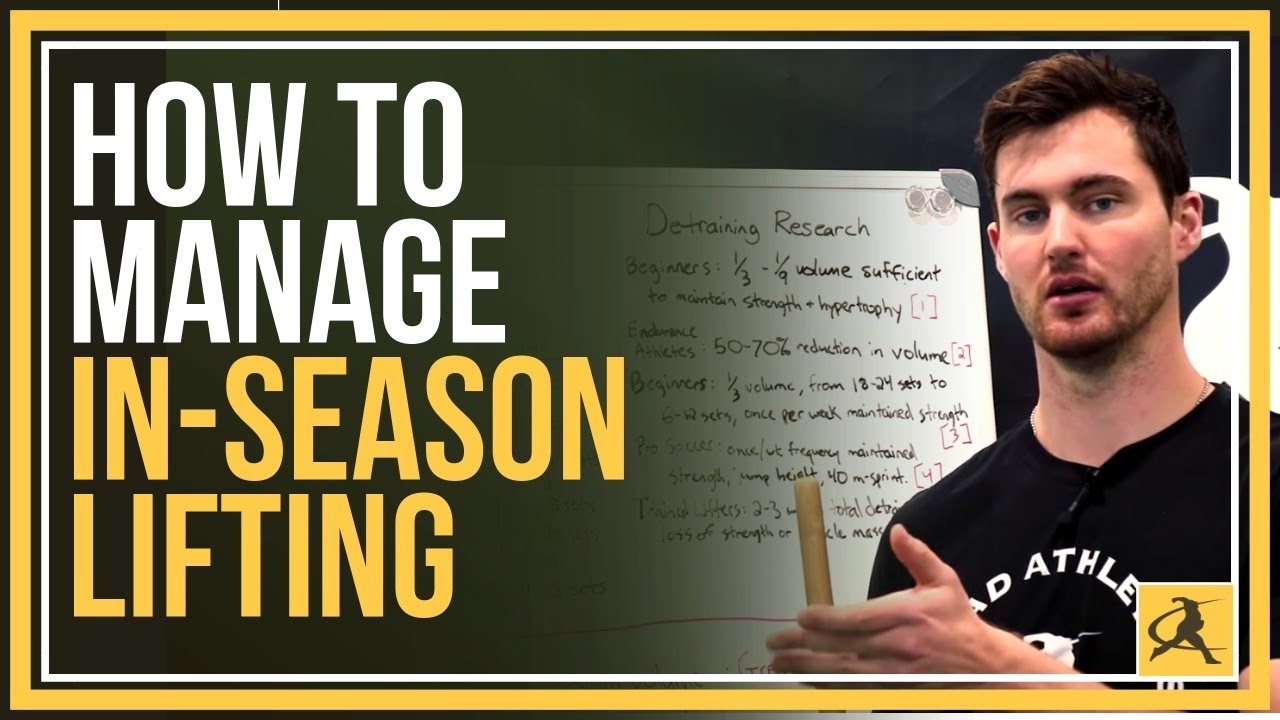 How To Manage In-Season Lifting - YouTube