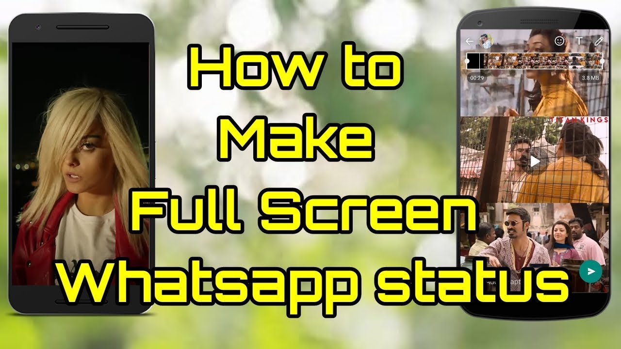How to Edit Full Screen Whatsapp status videos | Vertical Video - YouTube