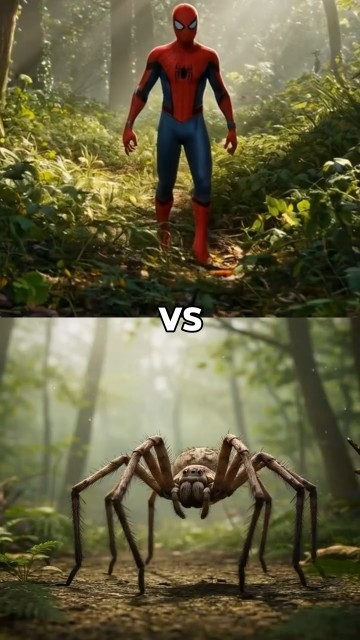 Spider-Man vs Giant Spiders Creatures (Tarantula, Black Mamba, Black ...