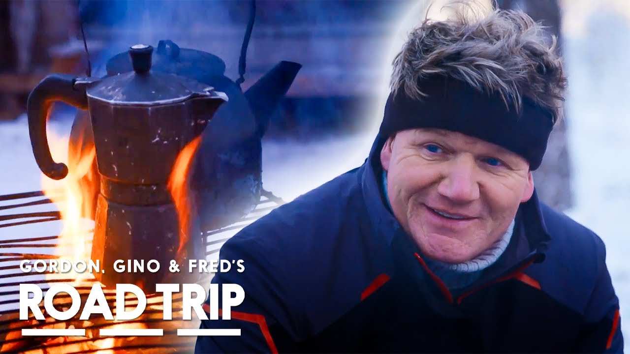 Gordon Ramsay Meets The Campfire Barista | Gordon, Gino and Fred: Road ...