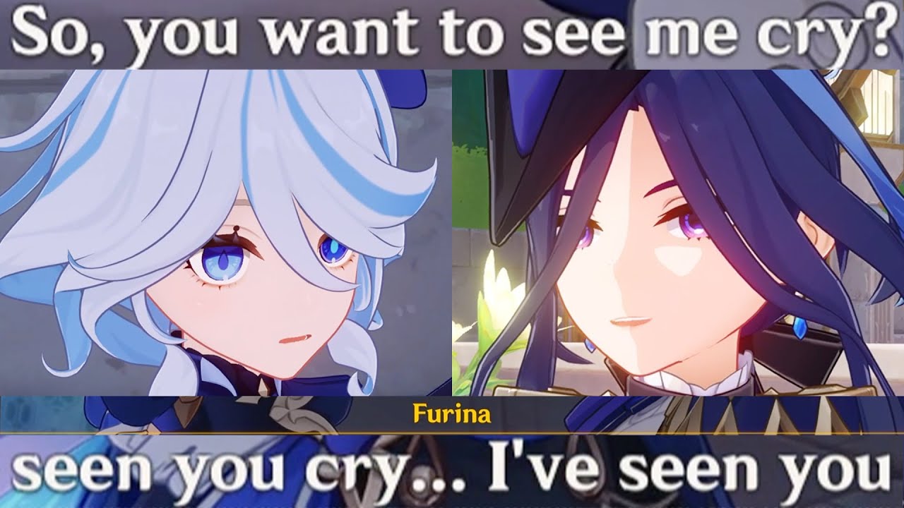 CLORINDE CRIES?? & Meets FURINA Cutscene Genshin Impact Story - YouTube