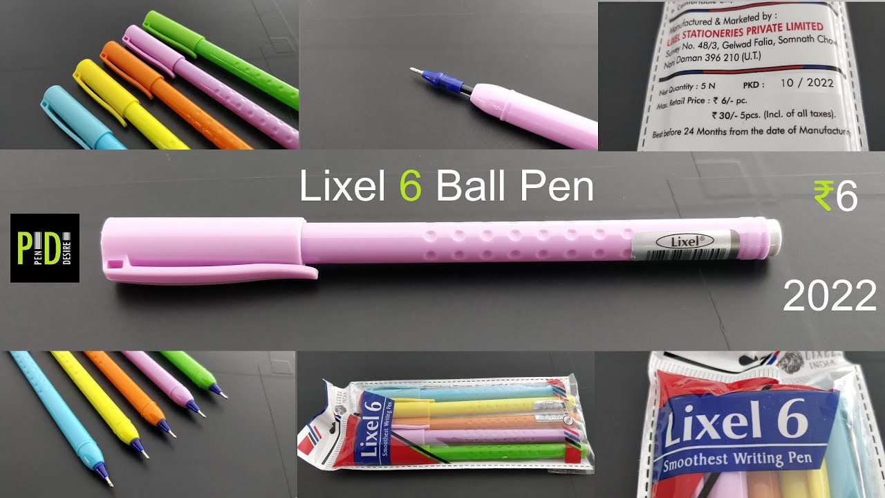 Lixel 6 Ball Pen an INR 6 Pen - 566 - YouTube