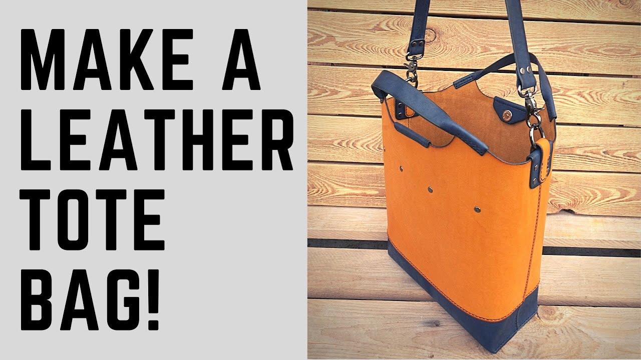 Tutorial - make a leather Tote bag designed by Woolenpaw. - YouTube