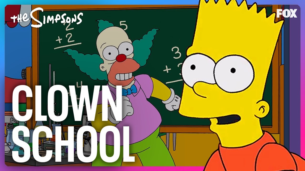 Bart Decides To Go To Clown School | The Simpsons - YouTube