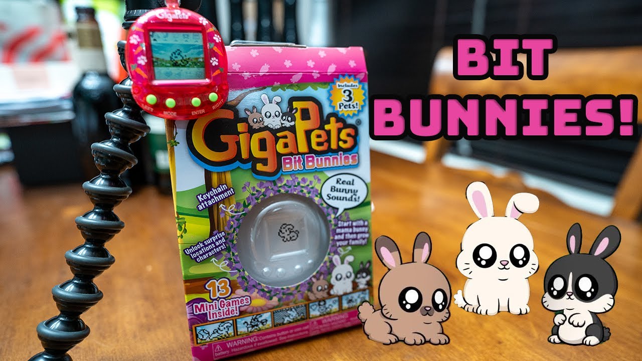 Getting to Know GigaPets Bit Bunnies Virtual Pet: Unboxing and Gameplay ...