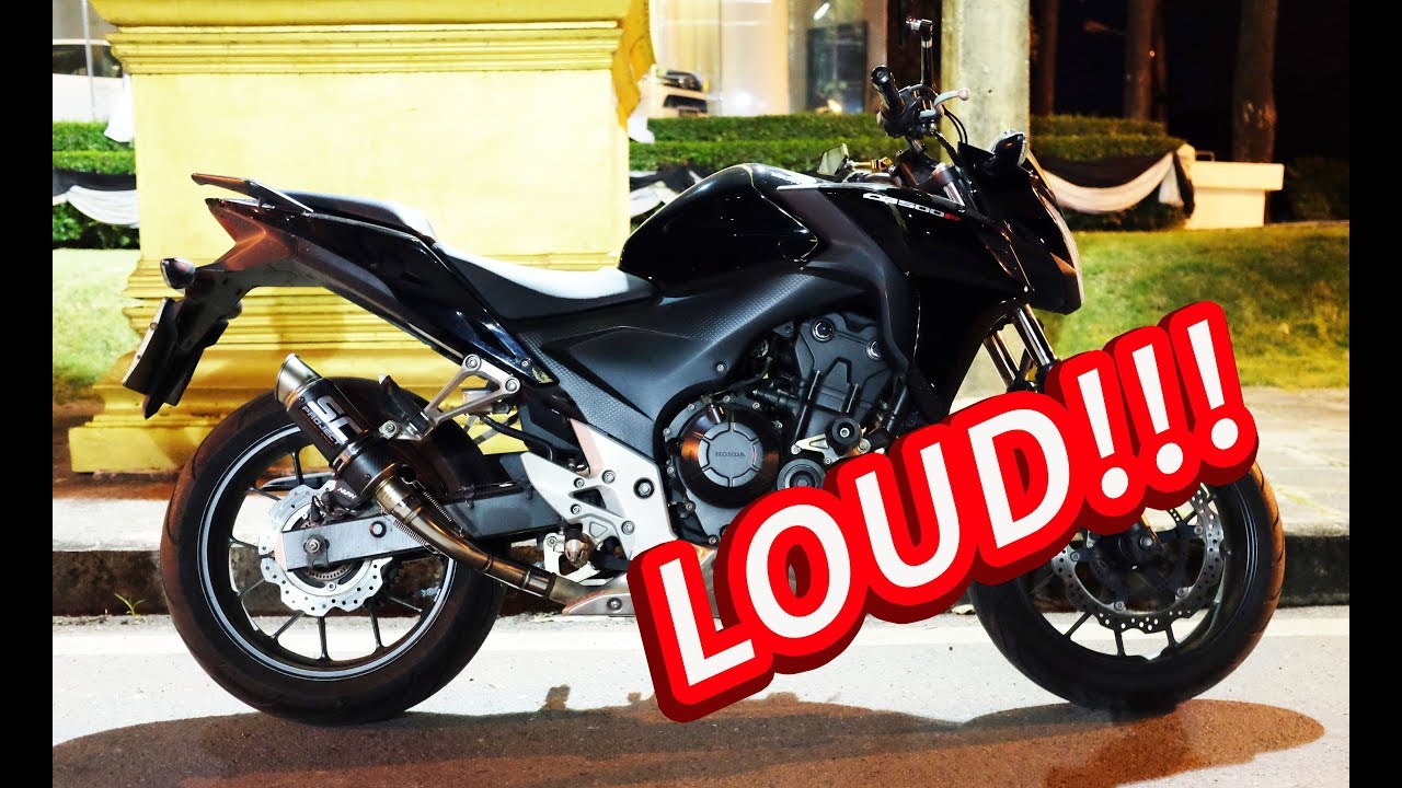 2013 Honda CB500F SC Project exhaust - YouTube