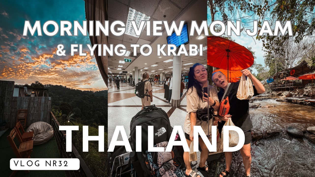 Morning view Glamping chiang mai. & we Flying to krabi ||vlog 32|| mon ...