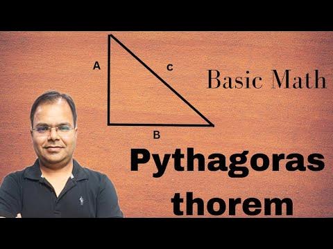 Basic math pythagoras theorem| - YouTube