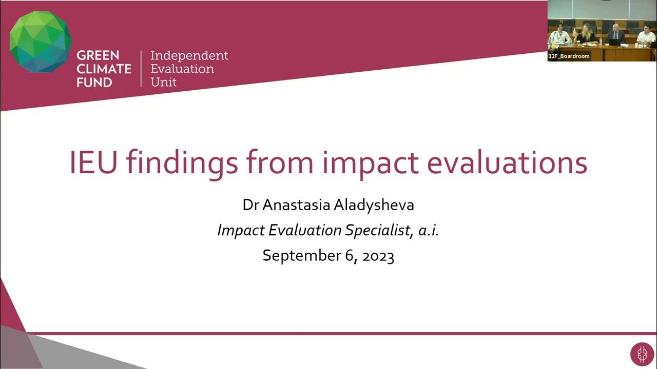 Learning Talk: IEU-DMA Roundtable on LORTA Impact Evaluations - YouTube