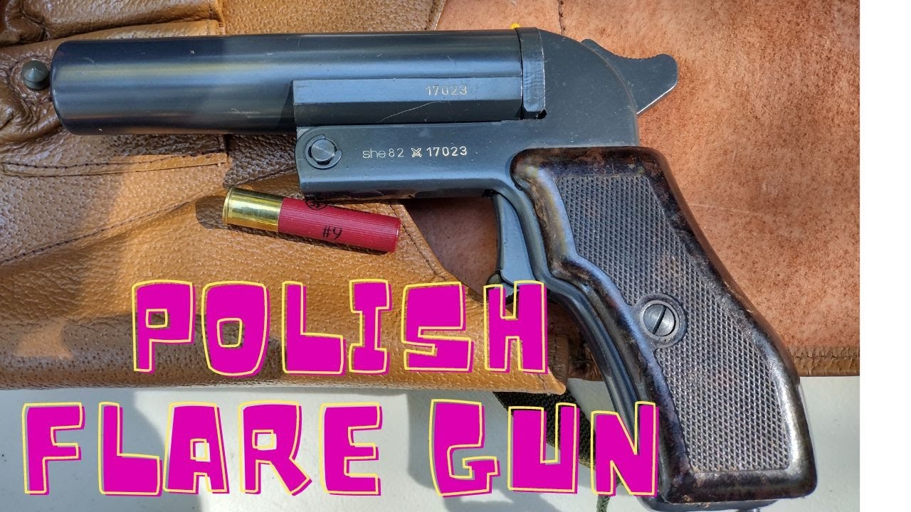 POLISH FLARE GUN WITH 22LR INSERT - YouTube