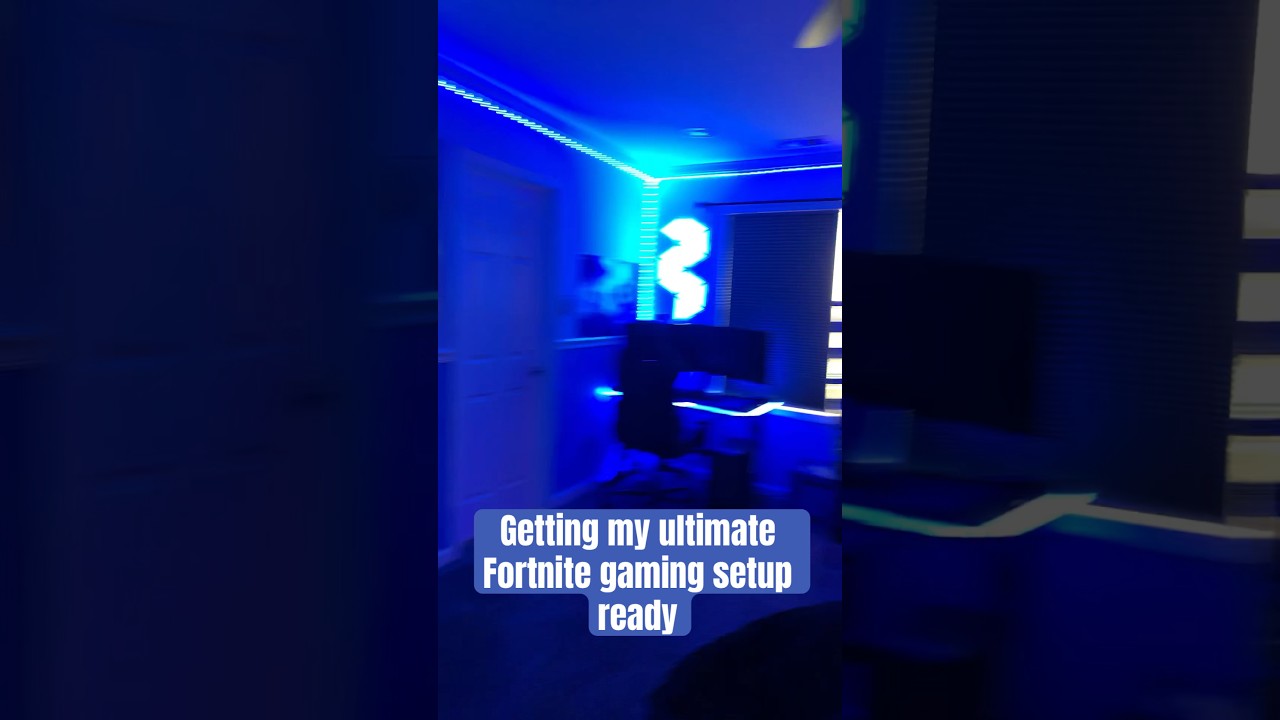 Getting my ultimate Fortnite gaming setup ready#gaming #fortnite #led # ...