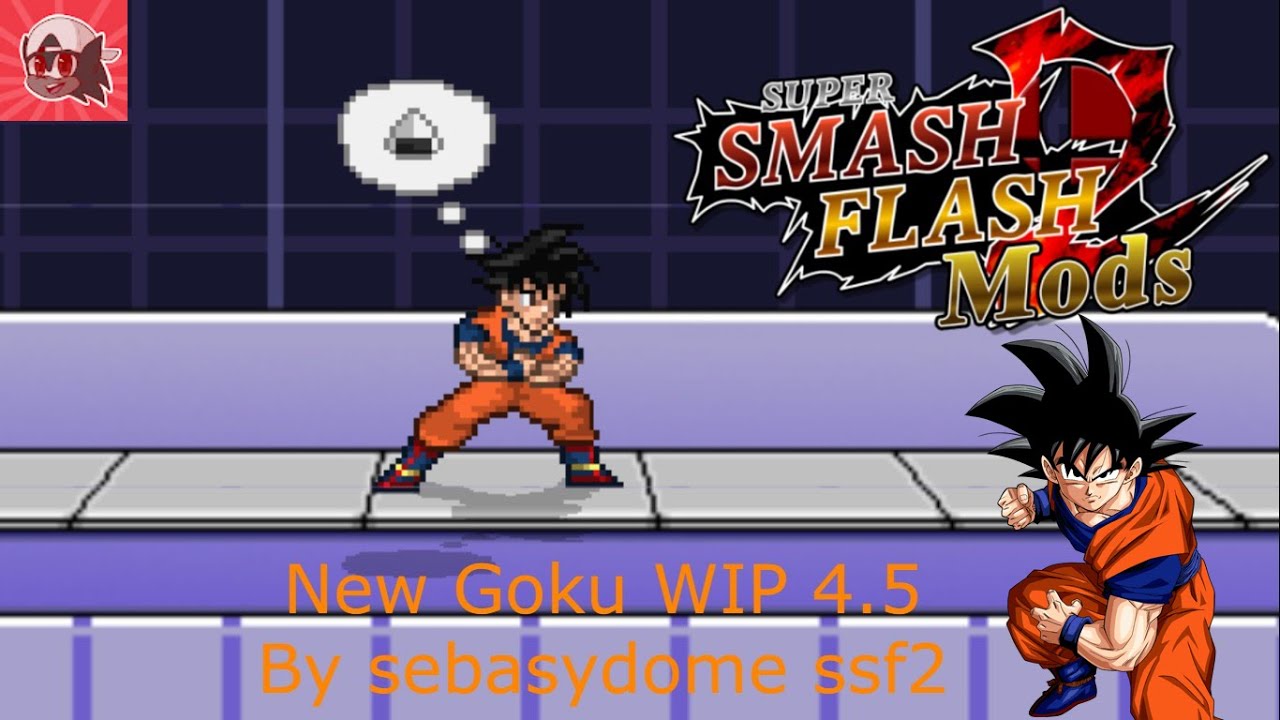 SSF2 Mods New Goku WIP 4.5 Showcase By Sebasydome ssf2 Showcase - YouTube
