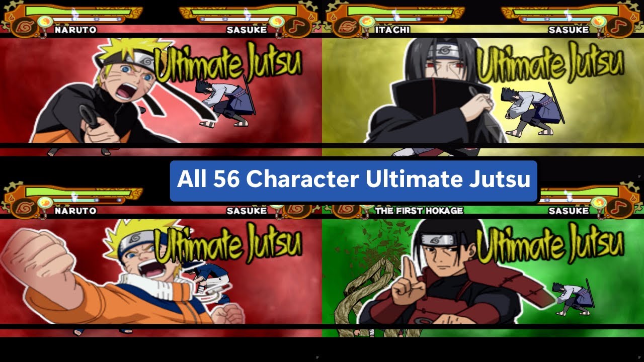 Naruto Shippuden Ultimate Ninja 5: All Character Ultimate Jutsu - YouTube